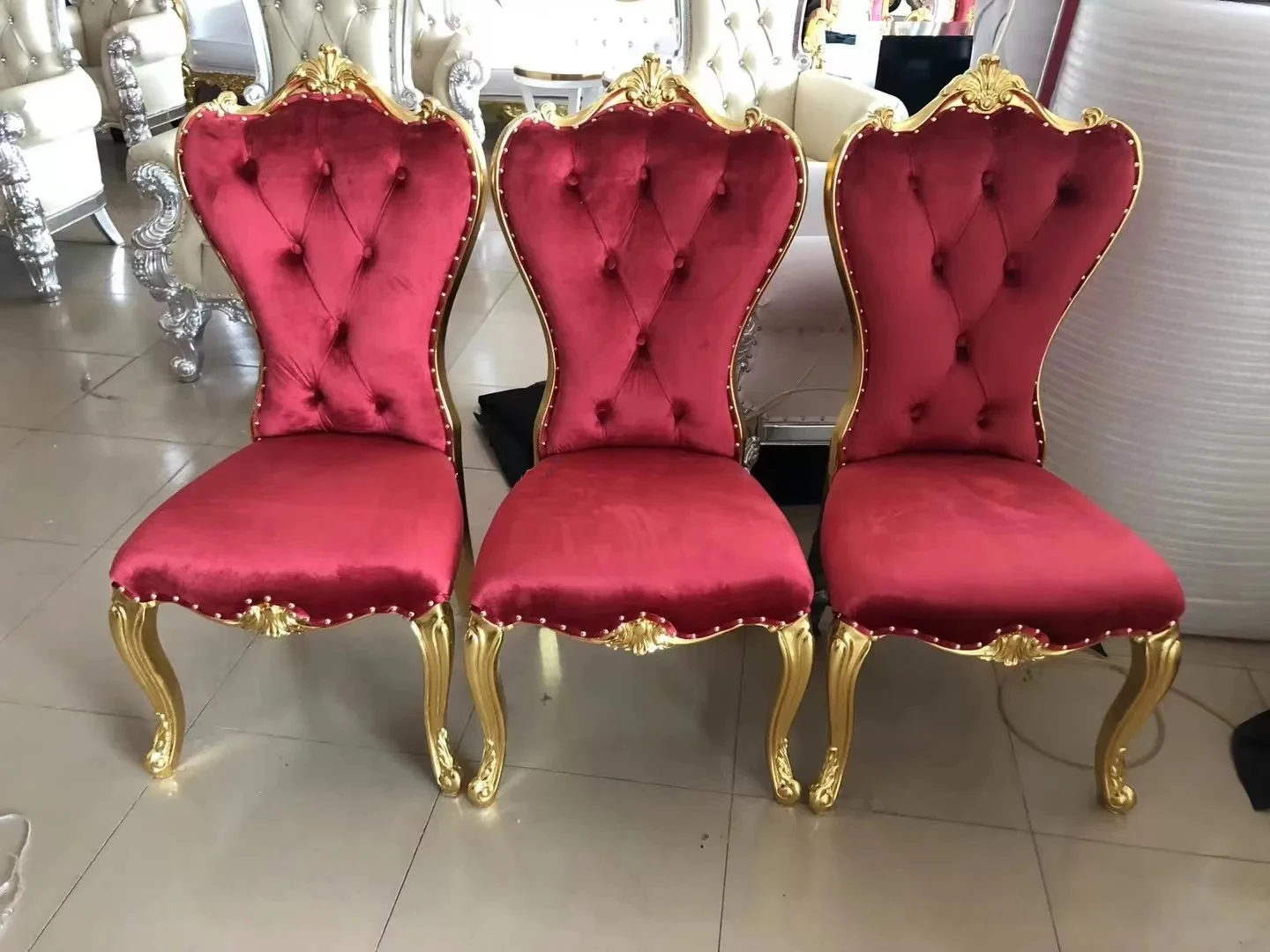Classic Cheap Wedding Royal Throne Chair Gold For Bride And Groom Event ...