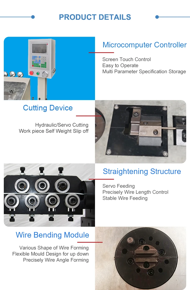 Iron Stirrup Rebar Steel Rod Automatic Cnc 2d Wire Bender - Buy 2d Wire ...