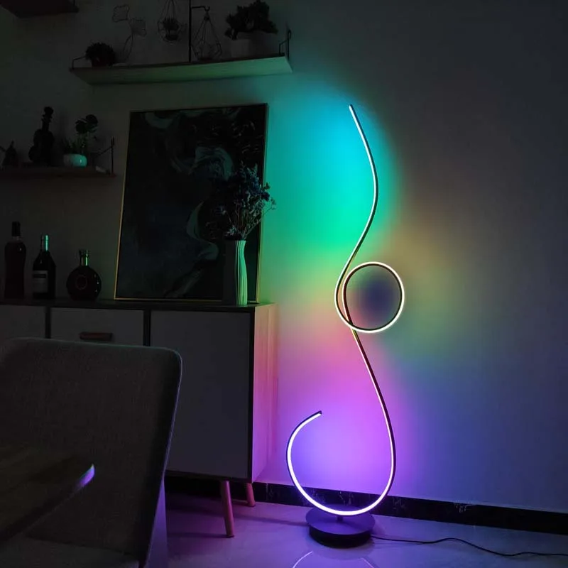 Manufacturer Modern Rgb Color Changing Floor Light Aluminum Simple ...