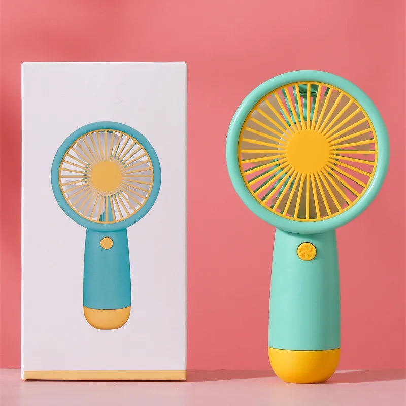 Mini Hand-held Fan Cute Quiet Large Wind Fan Student Rechargeable ...