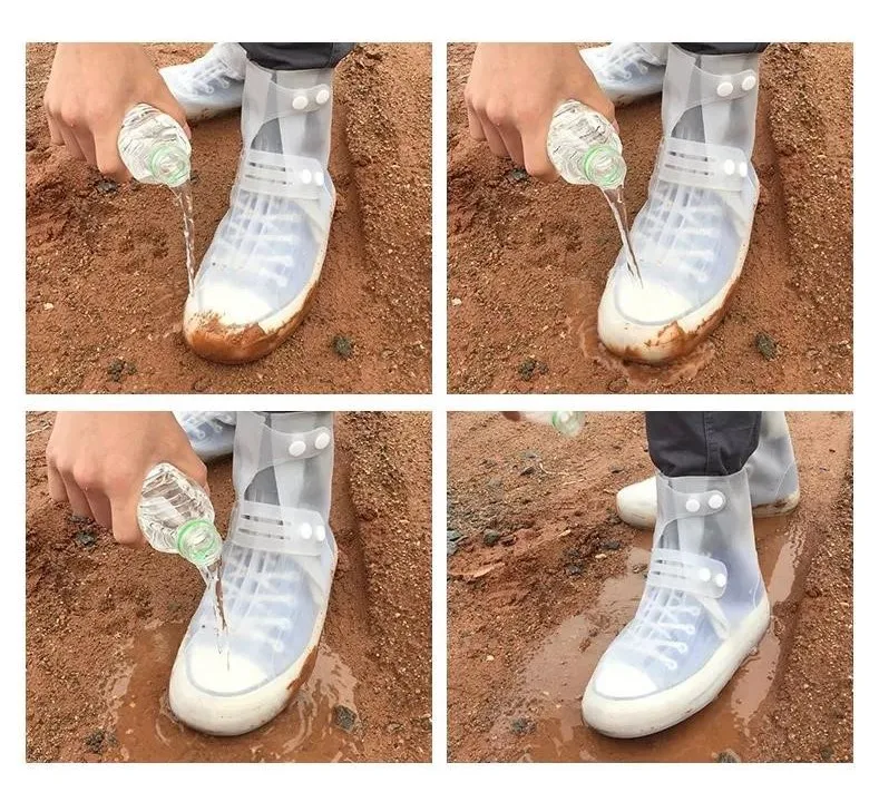 Pvc Shoes Cover Anti-slip Thickened Non-disposable Rubber Shoe Cover ...