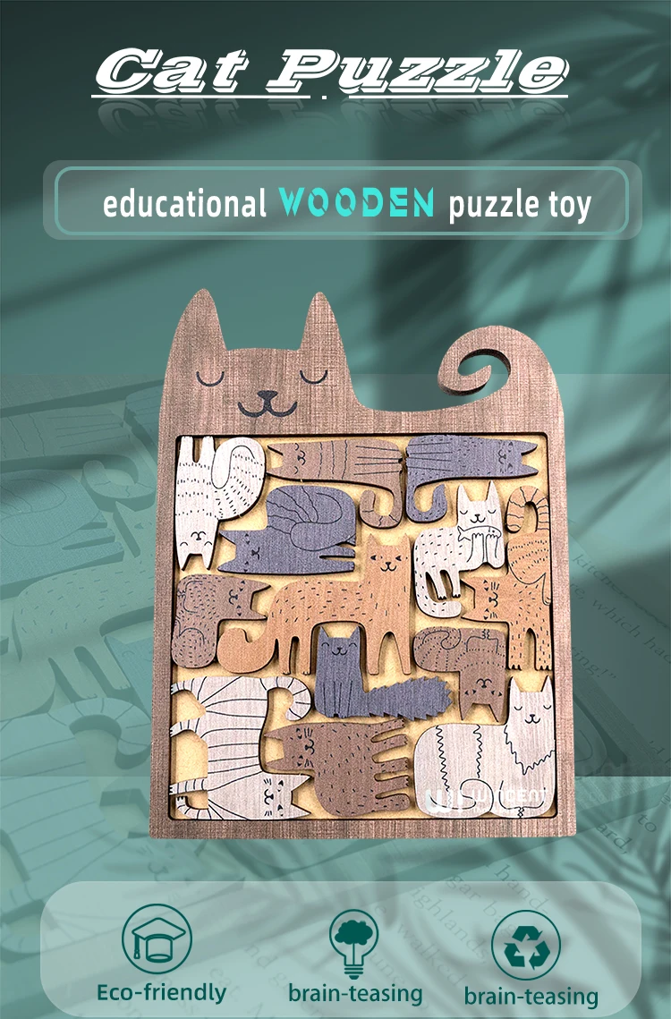 Mini Brain Teasers Difficult And Challengable Uv Printing Wooden Toy ...