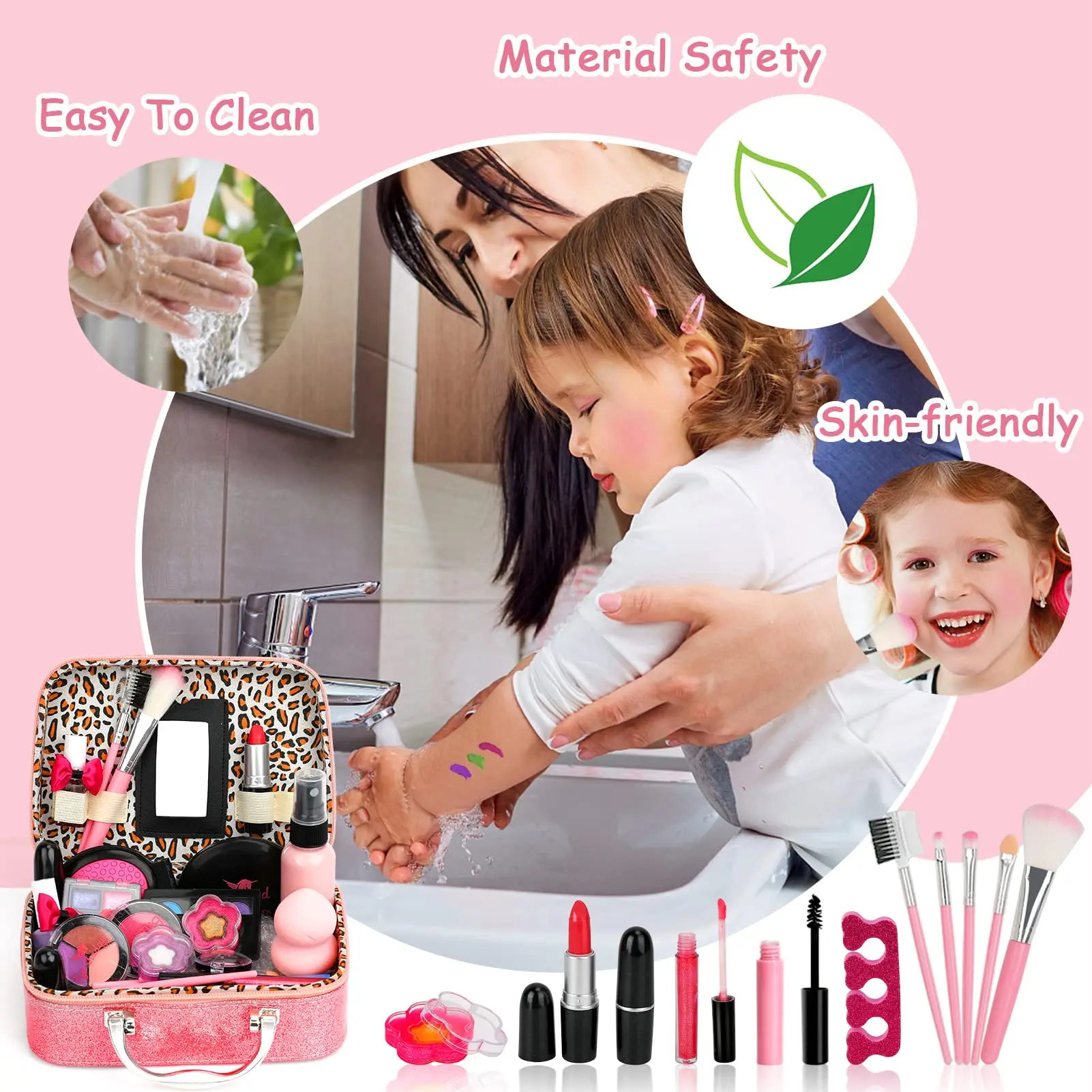 Makeup Kit for Little Girls - Fun, Safe, and Washable