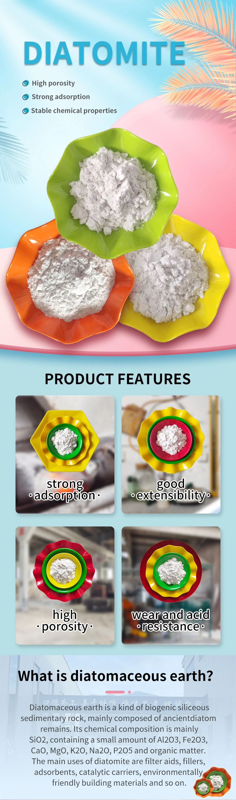 Diatomaceous Earth Powder - Food Grade Diatomite Celite