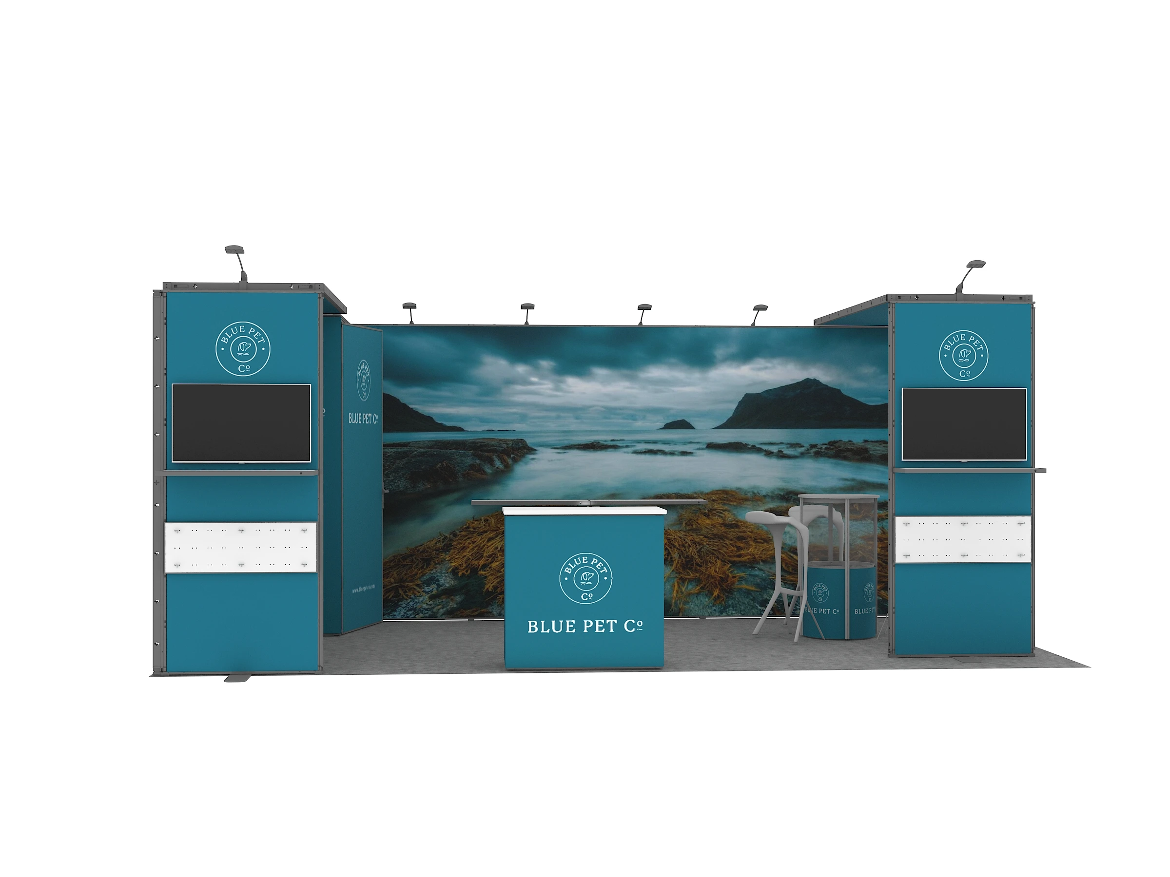 10x20 Exhibition Booth Stand Aluminum Modular Custom Trade Show Display ...