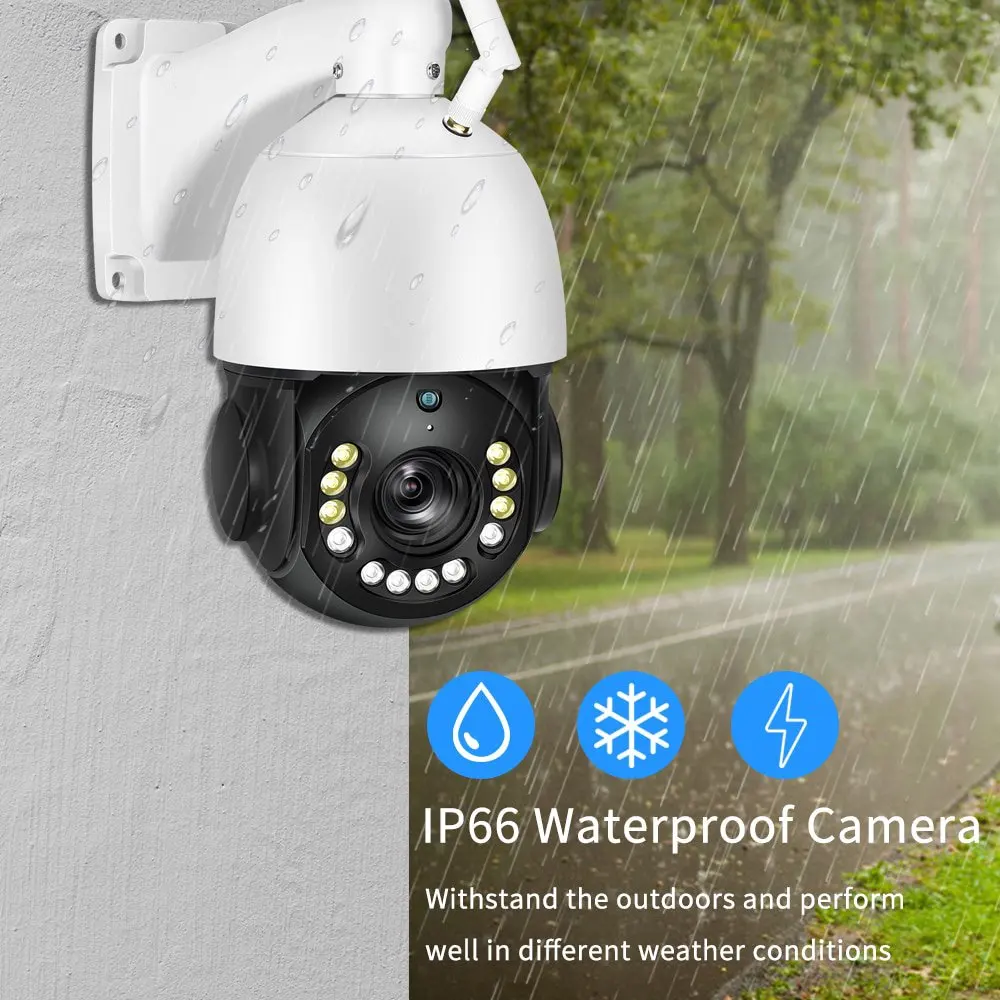 8mp 4g Ip Camera Outdoor 30x Optical Zoom Ptz Cameras Metal Shell Ai ...