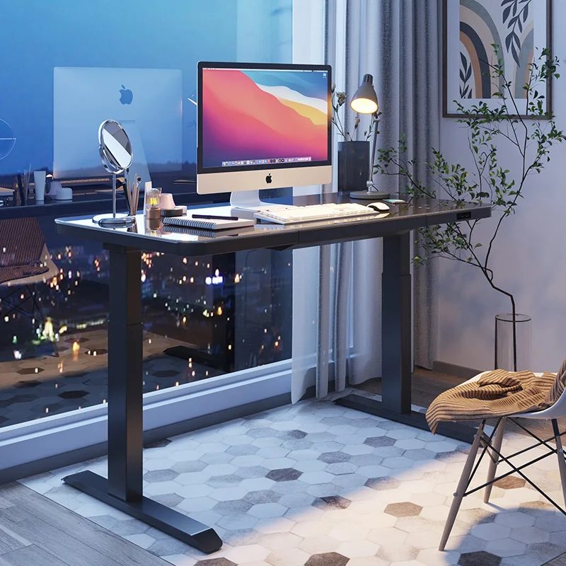 Electric Adjustable Desk - Top Quality Glass Touch Screen