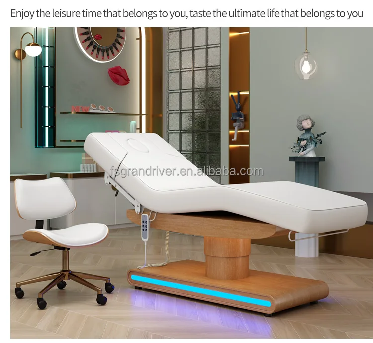 Hot Sale Electric Cosmetic Adjustable Bed Spa Furniture Massage Table ...