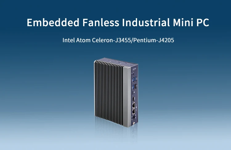 Fanless Mini PC Intel Apollo Lake J4205/J3455 RS232 RS485 IOT Gateway ...