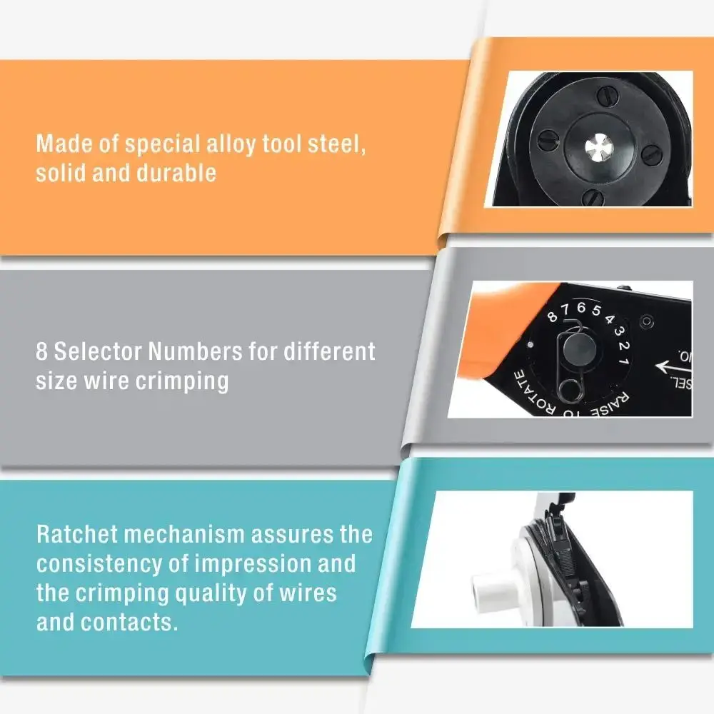 IWSS HD-0812D Indent Crimp Tool - Heavy Duty & Precision