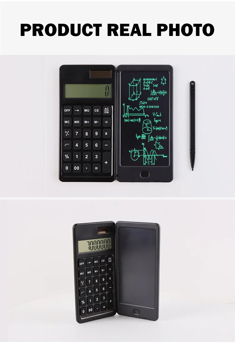 Multifunction Dual Power Solar Calculator Portable Flip Calculator With ...