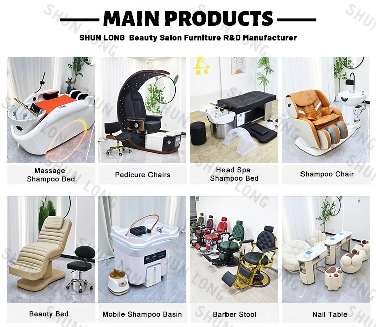 SHUNLONG Spa Manicure and Pedicure Chair Set - Luxury Touch