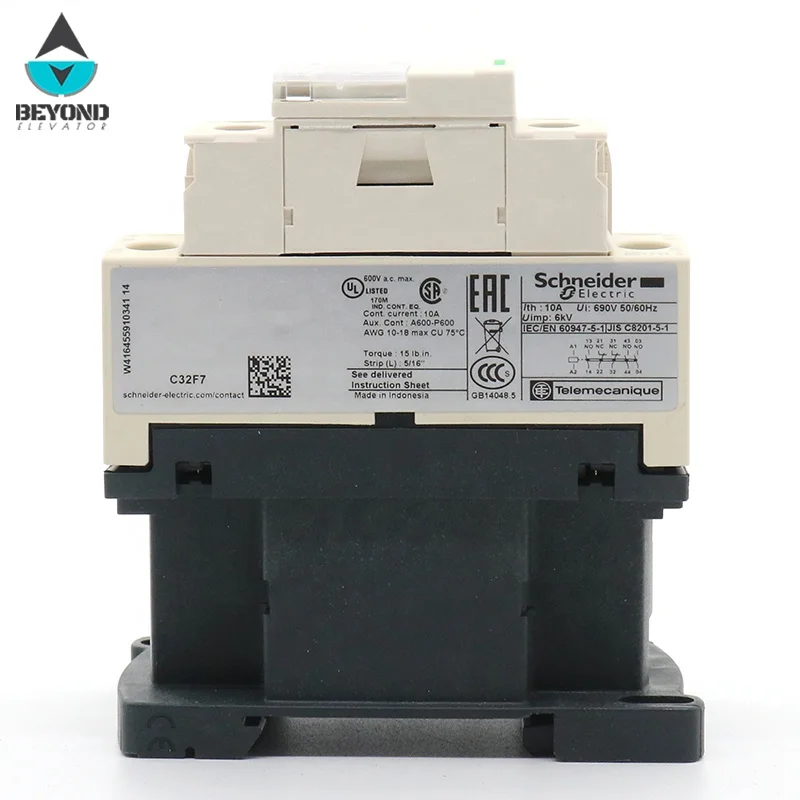 Schneider Elevator Contactor - Reliable CAD32F7 Parts