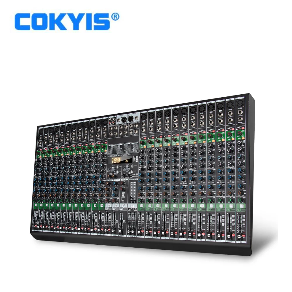 Mqx24 Professional Mixer 24 Channel With Bluetooth+usb+199dps Reverb ...