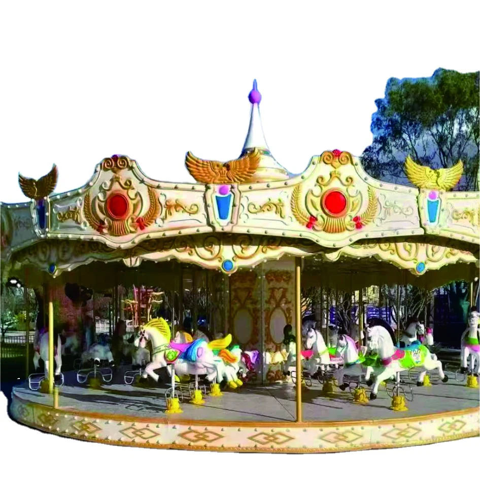 China Amusement electric kids playground games carousel merry go round ...