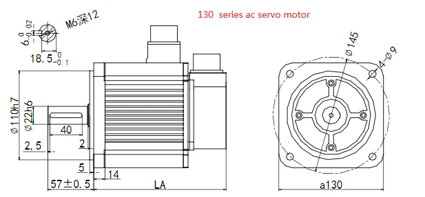 AC Electric Motor MS-130ST-M06025B-21P5+DS3L-21P5-PFA 220V AC 1.5KW ...
