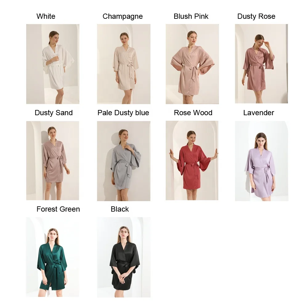 Fung 6055 New Fabric / New Colors Luxury Satin Minimalist Style Robes ...