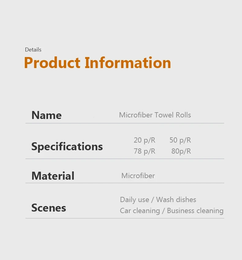 Custom Microfiber Towel Rolls - Eco-Friendly & Versatile