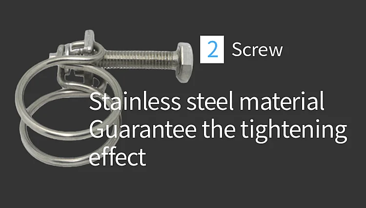 Galvanized Iron Adjustable Double Wire Hose Clamp - Buy Double Wire ...