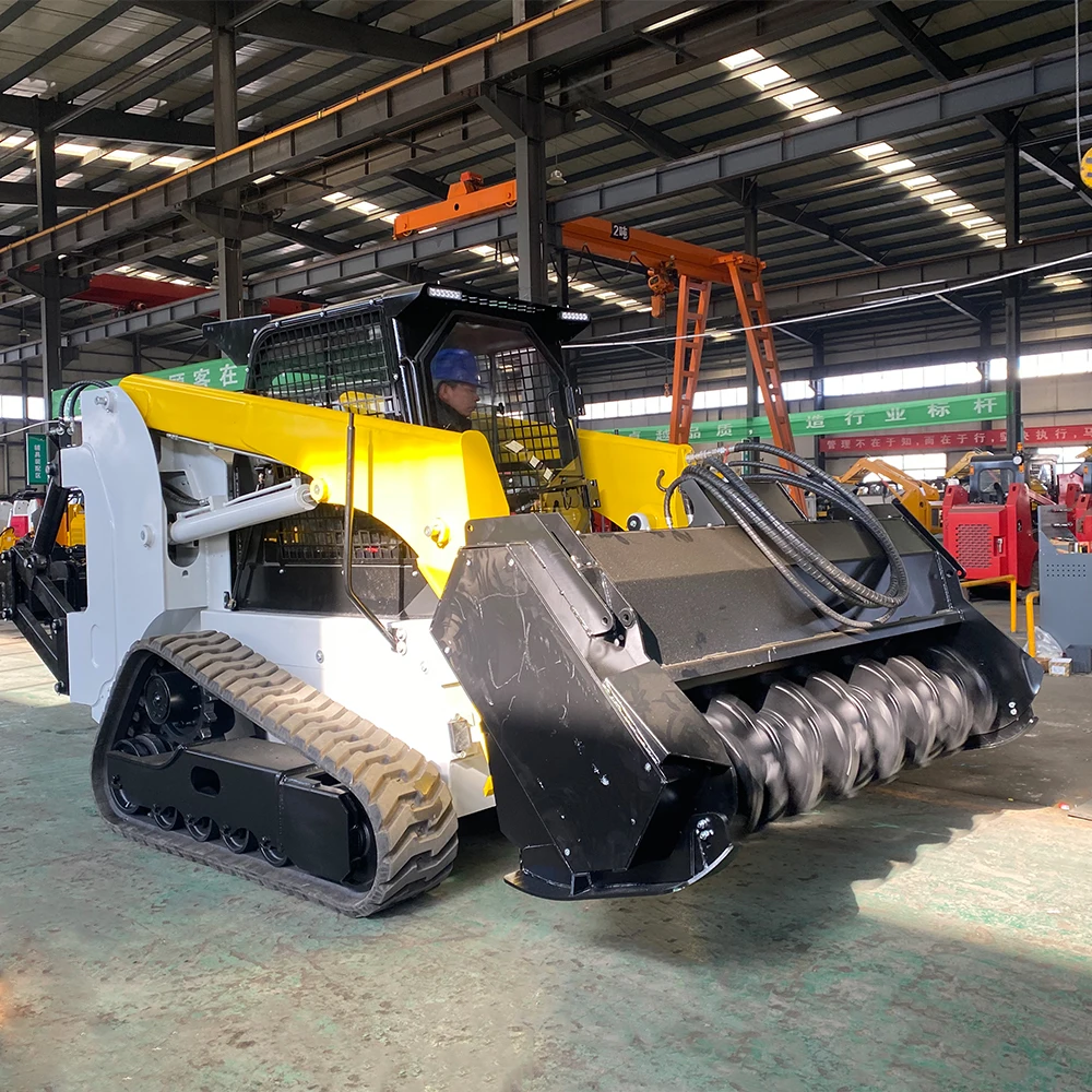 Excavator Skid Steer Tractor Forest Mulcher Skid Steer Attachments ...