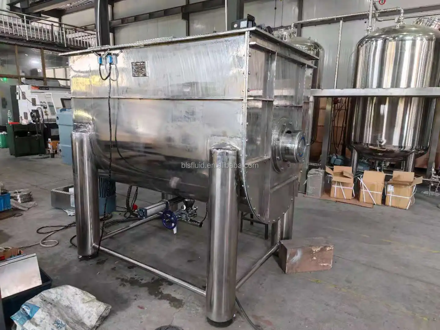 Ribbon Industrial Powder Mixer/ Ribbon Blender/ Powder Mixing Machine ...