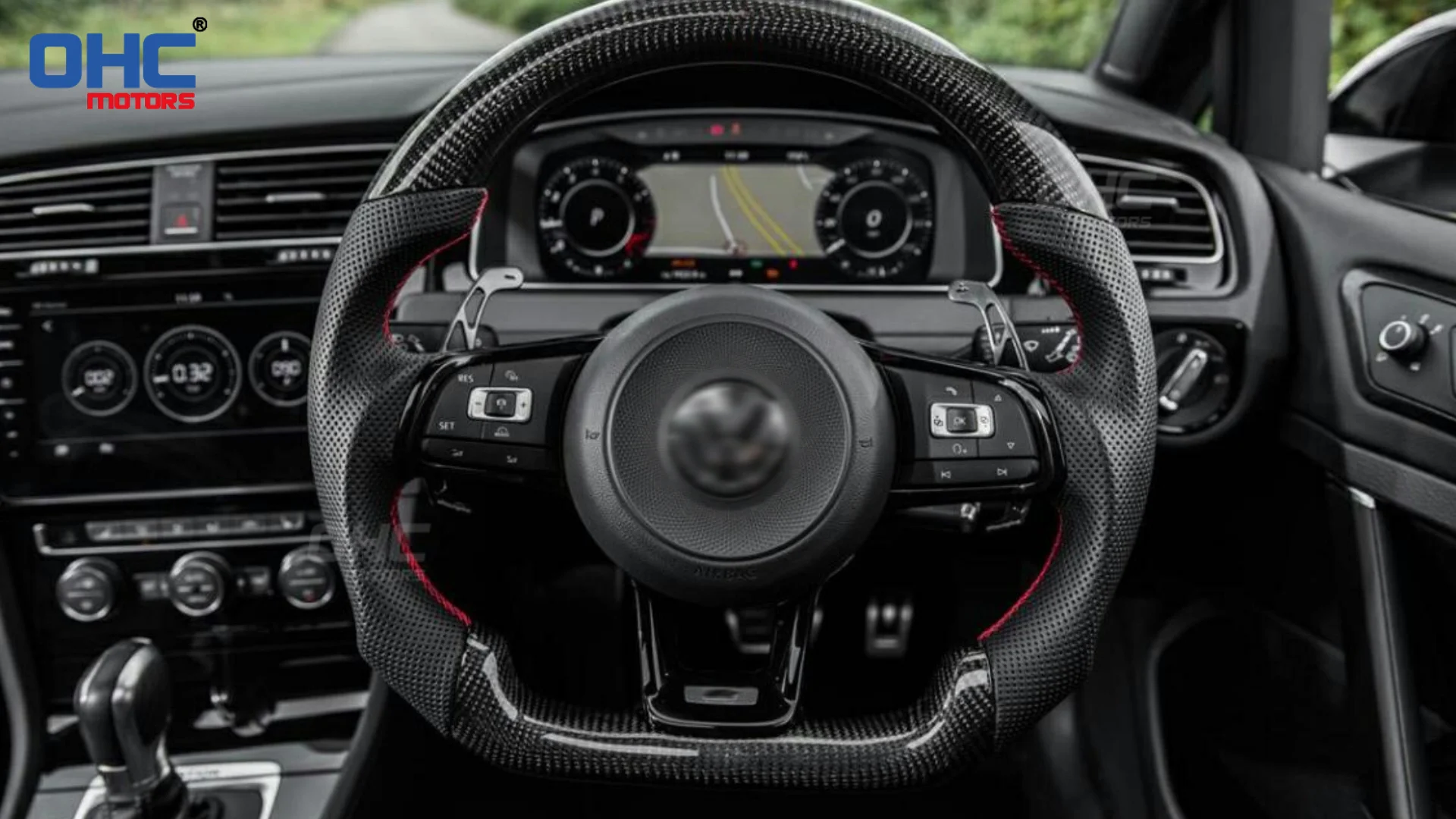 Car Steering Wheel For Volkswagen Vw Golf 7 R Golf7 Mk7 Gti 7r Steering ...