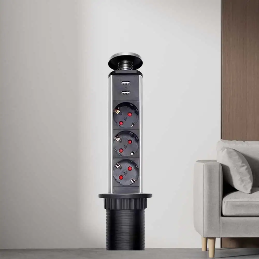 Oswell New Manual Power Tabletop -up Socket Hidden Embedded Extension ...