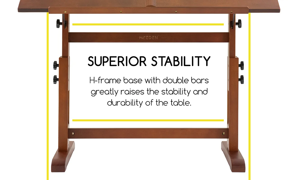 MEEDEN Adjustable Drafting Table & Desk, Extra Large Wood Design, OEM