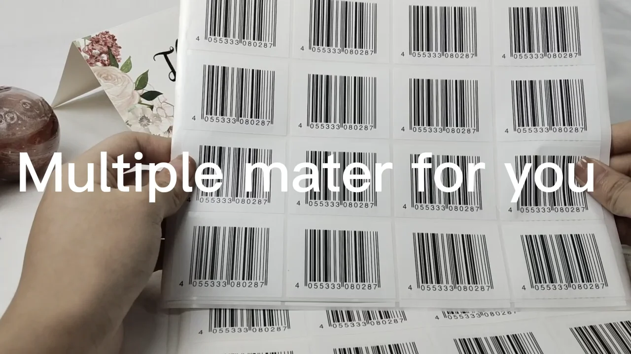 Custom & Preprinted Barcode Labels A4 Paper Barcode Label Sticker ...