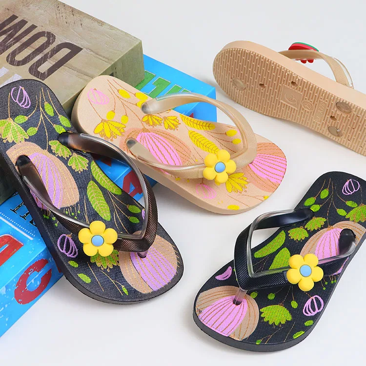 Custom Summer Beach Mixed Colors Children Flip-flops Wholesale Non-slip ...