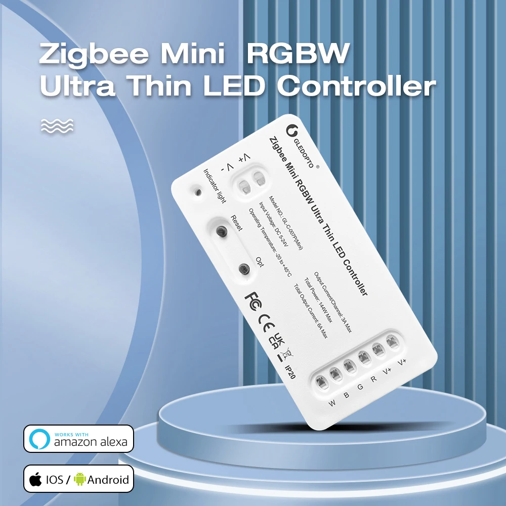 Gledopto Light Dimmer And Rgbw Colors Adjustment 144w Zigbee Pro Mini ...