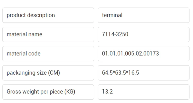 Conector de terminal 7114-3250 Conectores Terminales Conector Accesorios Conector automotriz ...