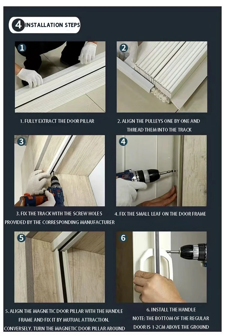 Exterior Partition Bathroom Pvc Folding Sliding Bifold Door Room Panel ...