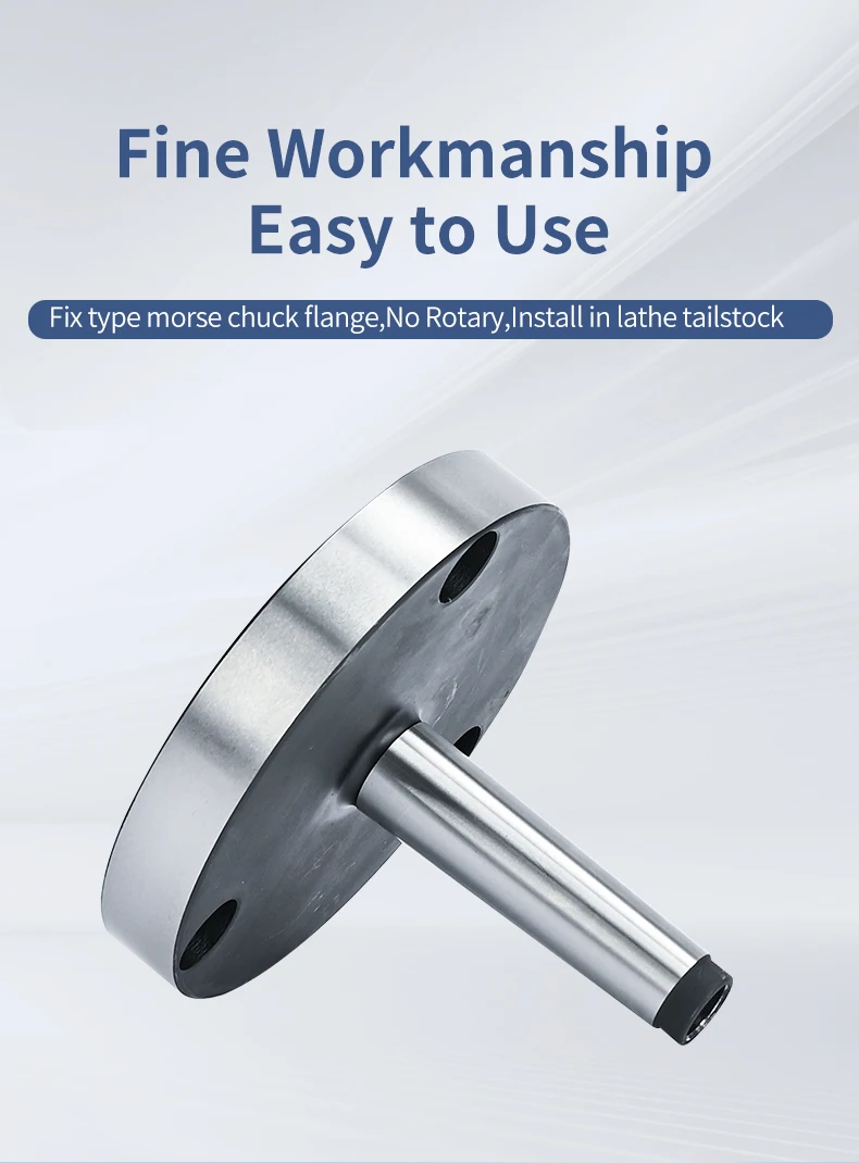 DIJIN Chuck Adapter MT3 Morse Taper Flange 100mm Fix Type