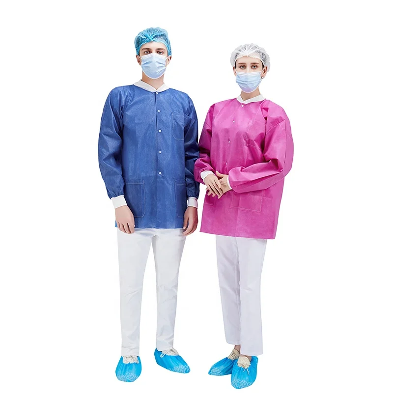 Disposable Jacket Non-sterile With Push Buttons| Alibaba.com