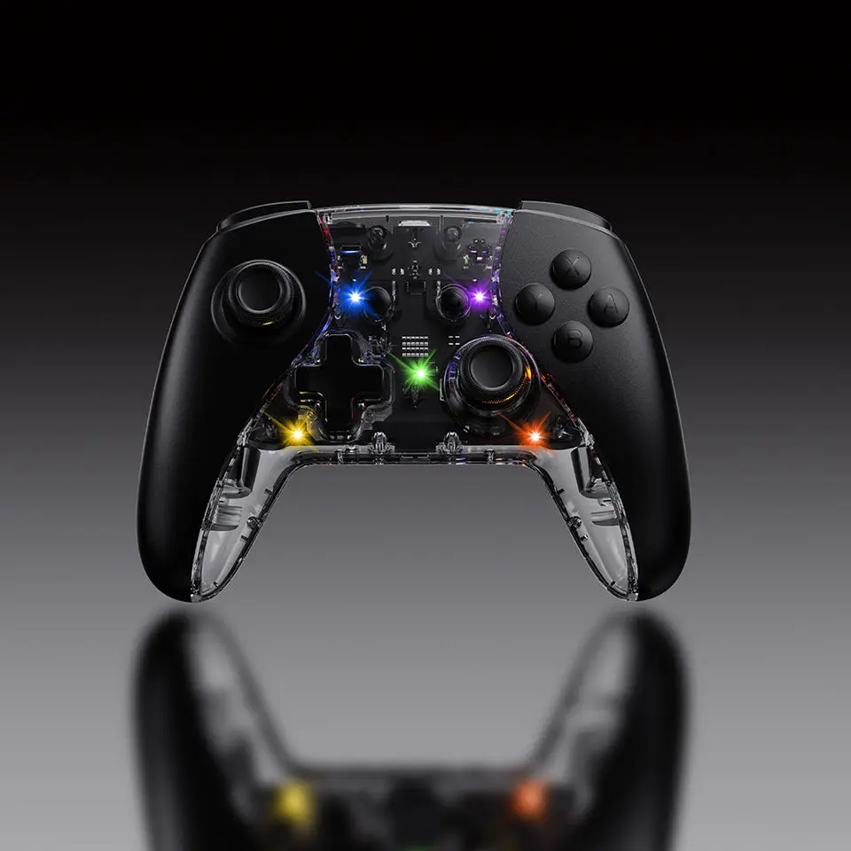 High Quality Game Gamepad Six Axis Joystick Handle With Rgb Light Wake ...