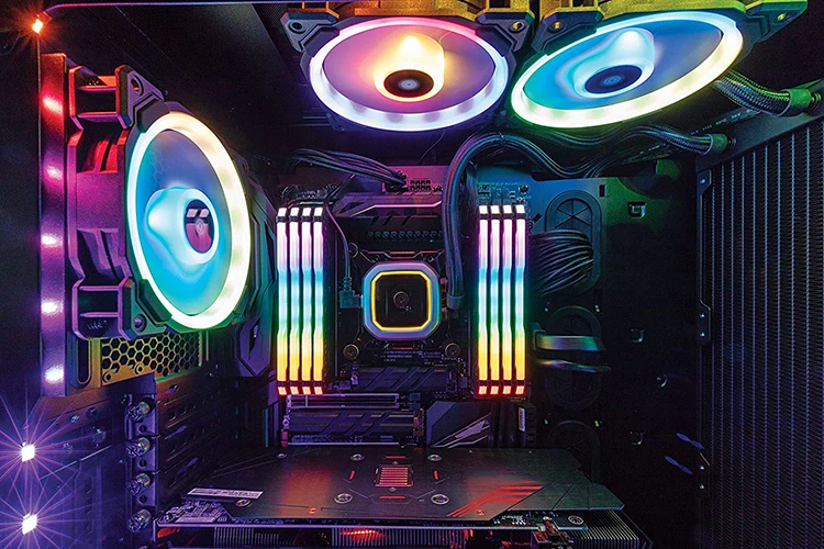 2019 LED RGB RAM DDR4 8GB 3000mhz 3200mhz Heatsink Lighting Ram for Gaming