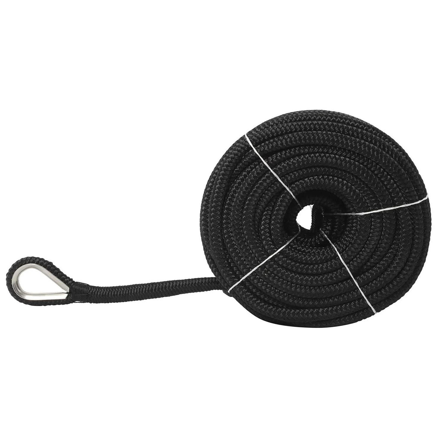 12mm Marine Rope Safety Line Black Boat Yacht Lifeline Rope - Buy ...