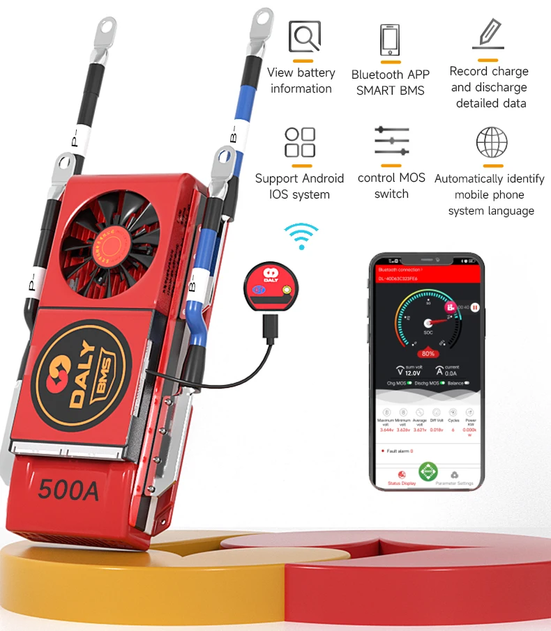 Daly 16s 18s Lifepo4 Battery Bms 200a 250a 300a 350a Smart Bms 100amp ...