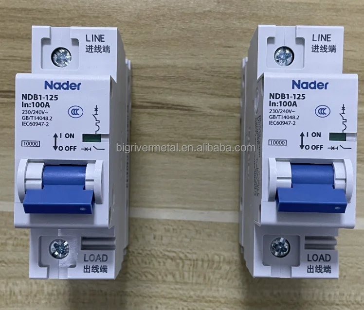 Nader NDB1-125-C100A Circuit Breaker - Reliable Electrical Isolation