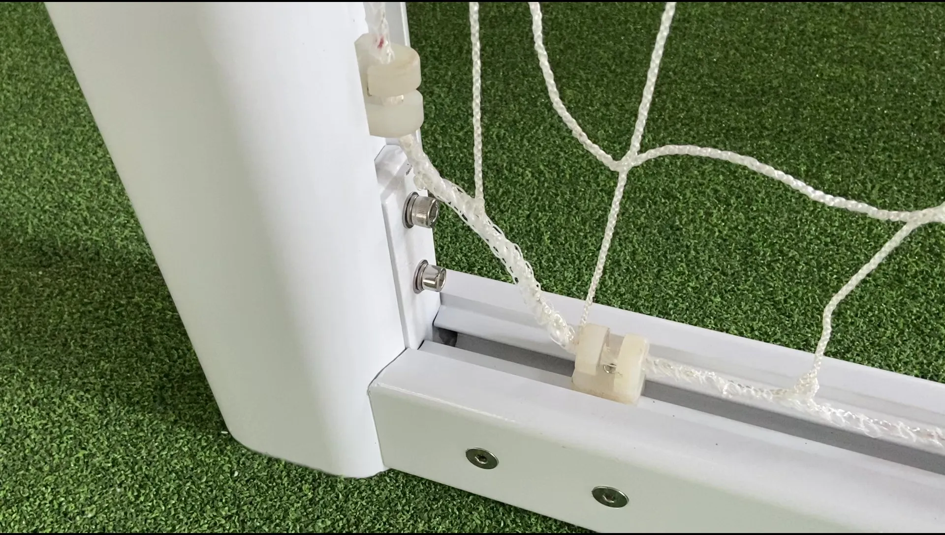 Portable Freestanding Aluminum Soccer Goalposts with Wheels