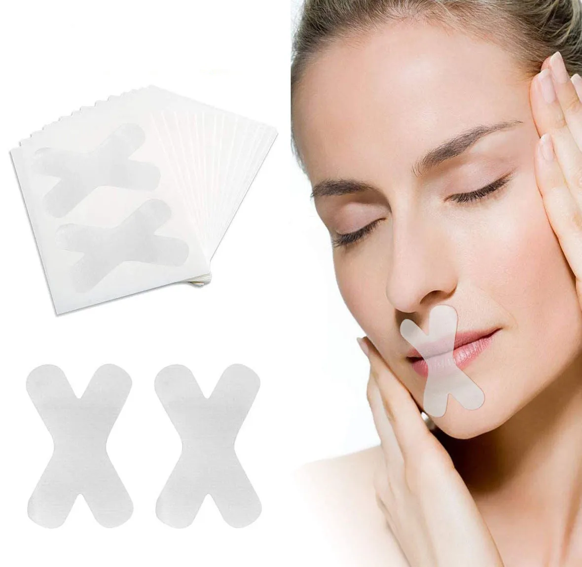 X Shape Anti Snoring Devices Advanced Gentle Mouth Tape for Sleeping ...