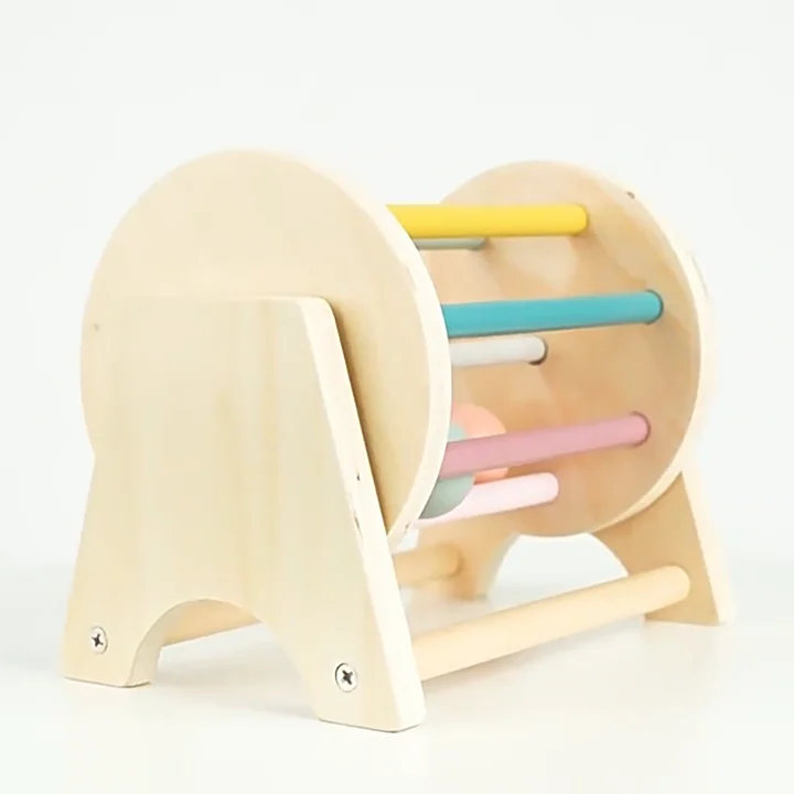 2312 Wooden Tabletop Rolling Drum Montessori Wooden Educational Toys ...