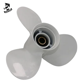3 Blade Aluminum Outboard Propeller 10 3/8x14 Propeller For Yamaha T25 ...