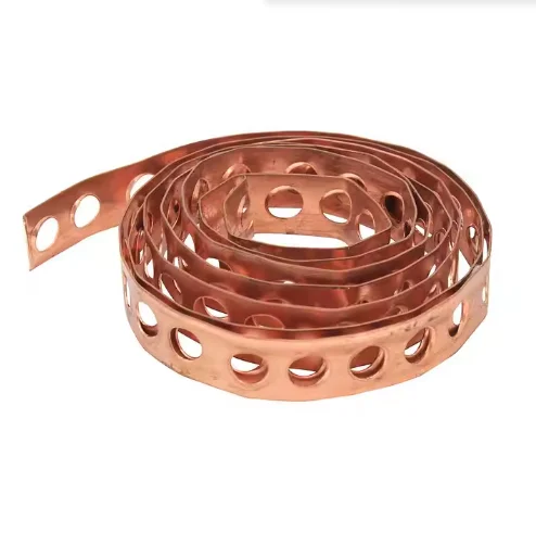 Straight Single Hole Copper Perforated Banding Flexible Copper Steel ...