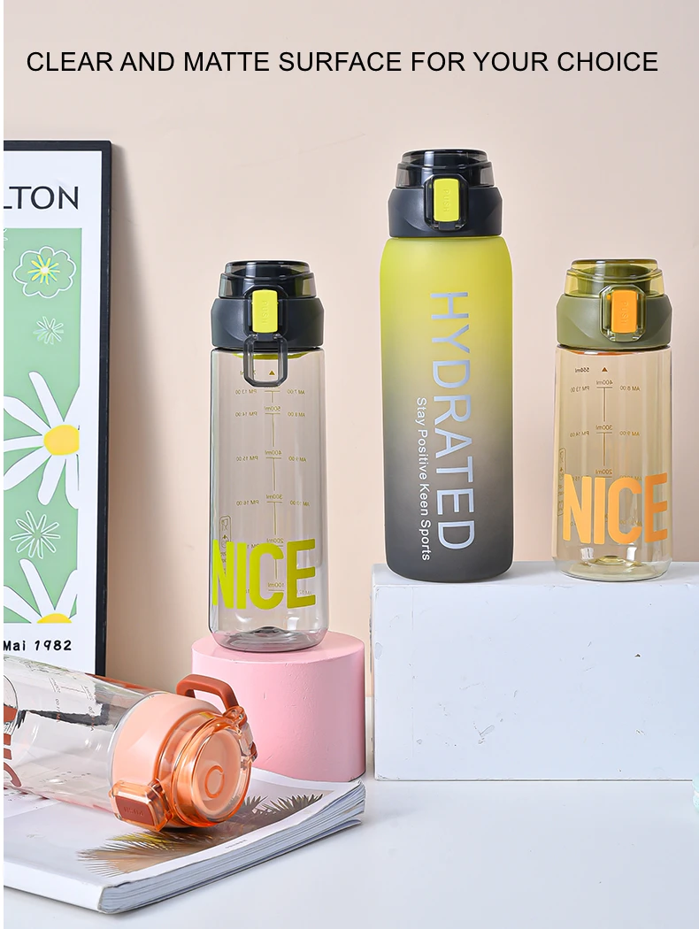 Leejo Plastic Lock Water Bottle - BPA Free & Sustainable