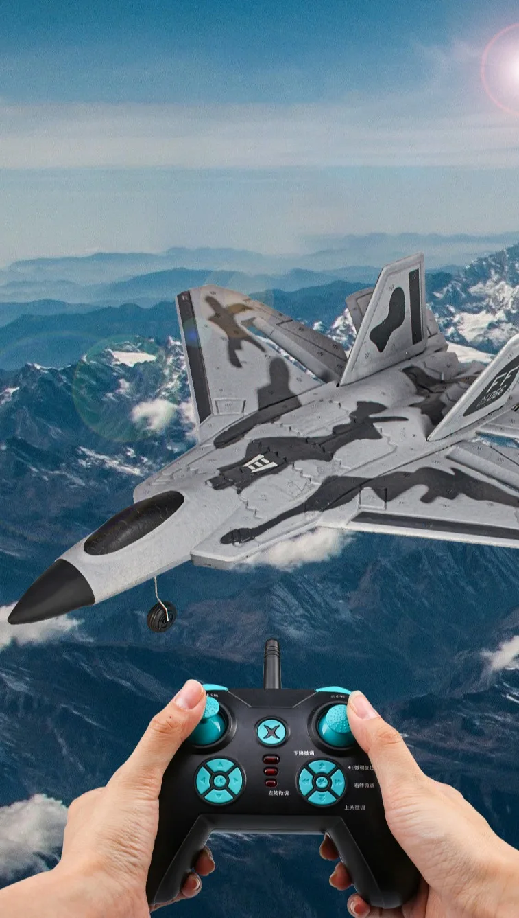 2.4g Remote Control Fighter Jet F22 Fighter Model Epp Foam Rc Glider ...