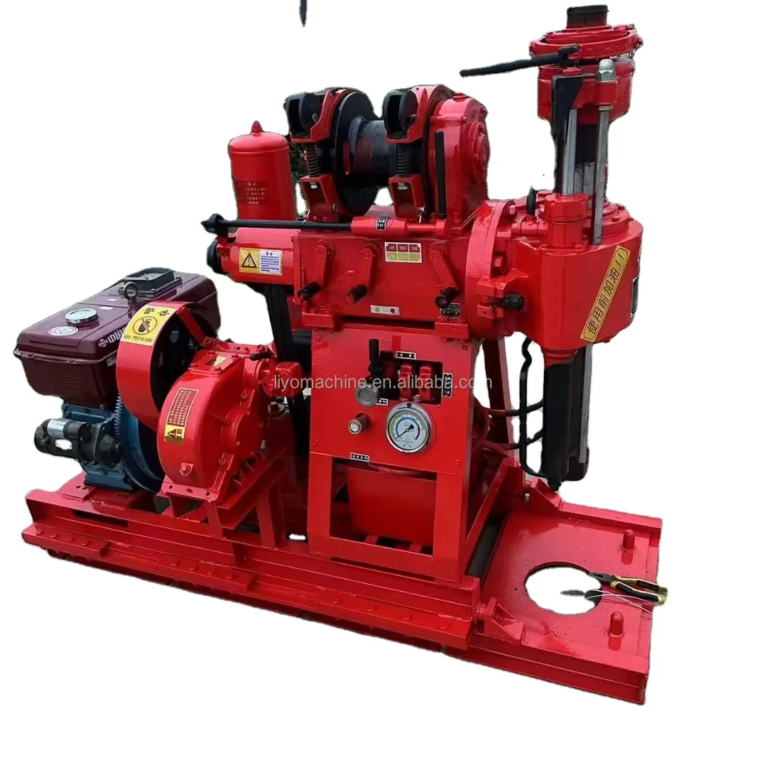 200 depth Water and pneumatic dual purpose drilling rig hydraulic Water ...