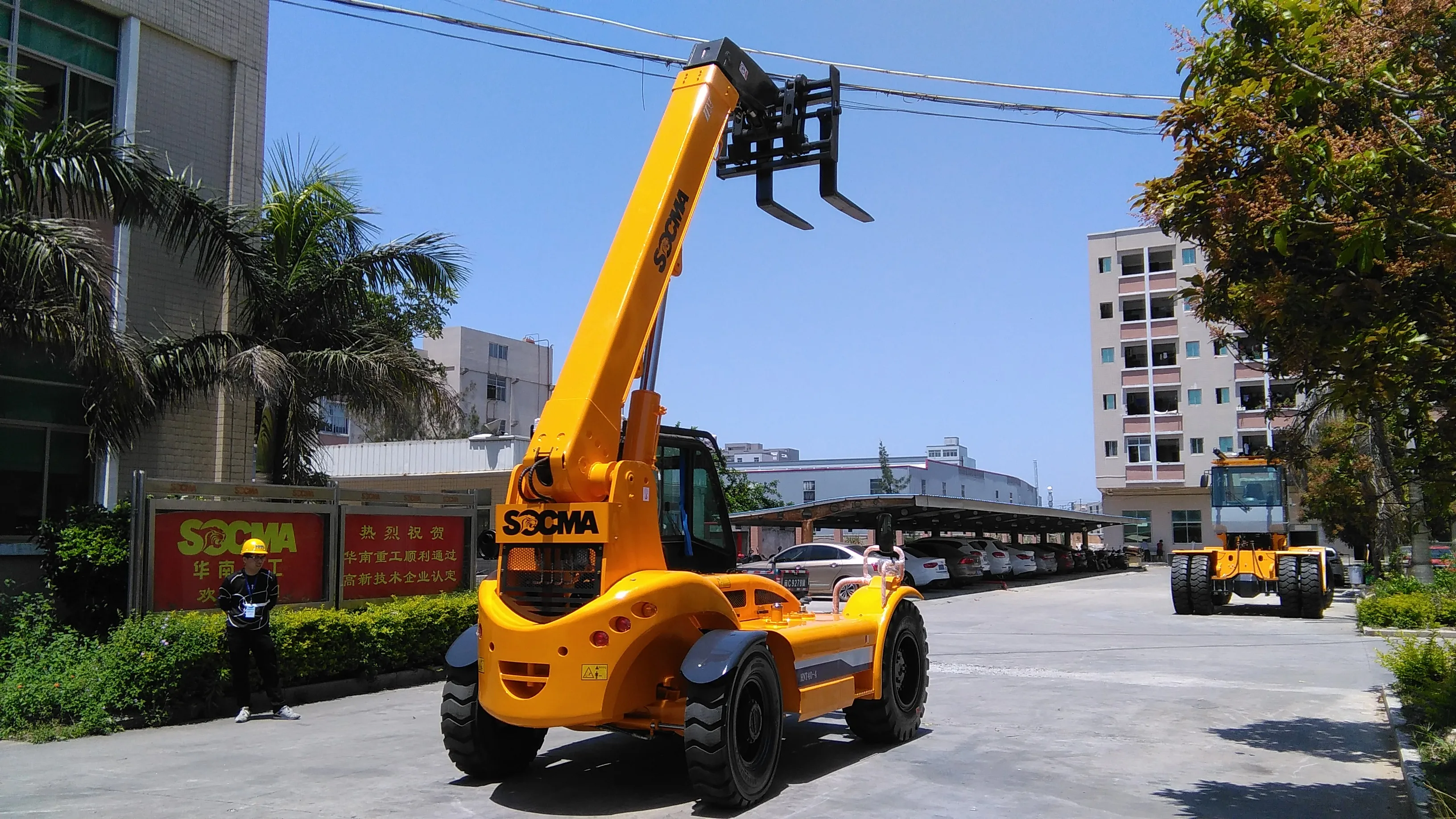 3ton 3.5ton 4ton 7m 16m 17m Wheel Telescopic Loader Forklift Arm Mini ...