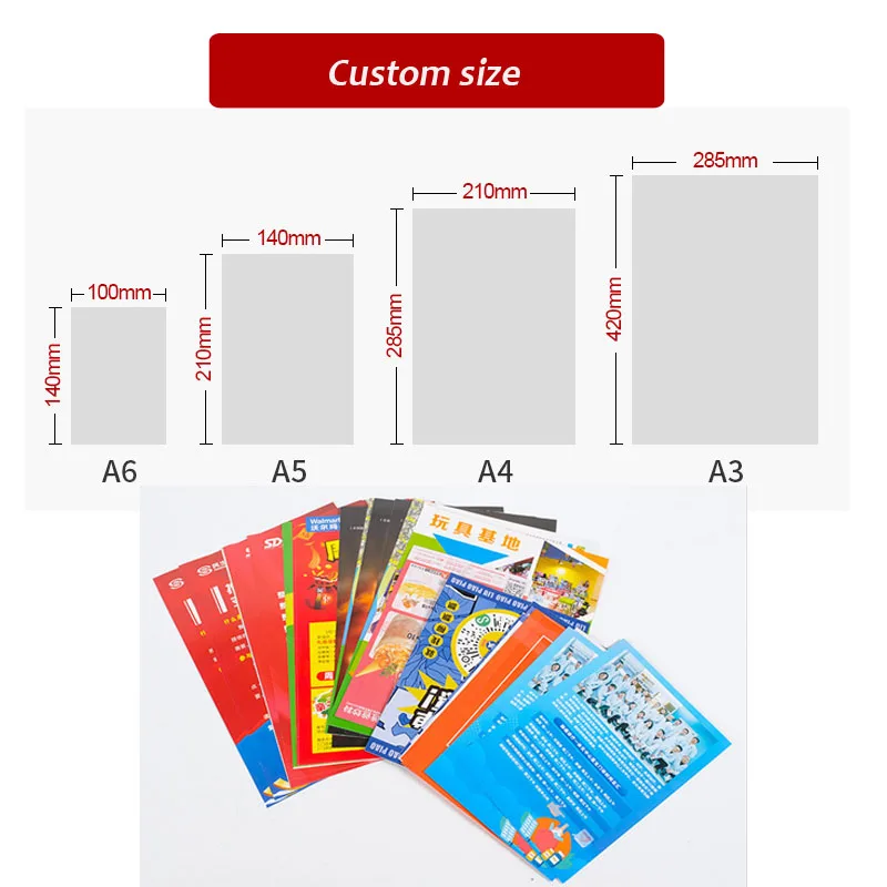 Customization Laminated Flyers Leaflet Catalogue Brochure Booklet Instruction Manual Printing ...